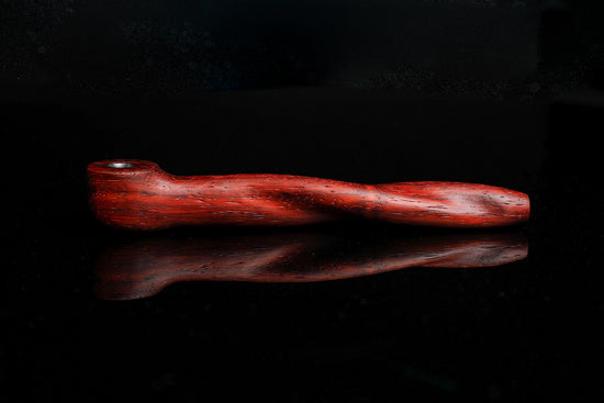 Double Helix Right Angle Stem - Padauk Wood – Camouflet