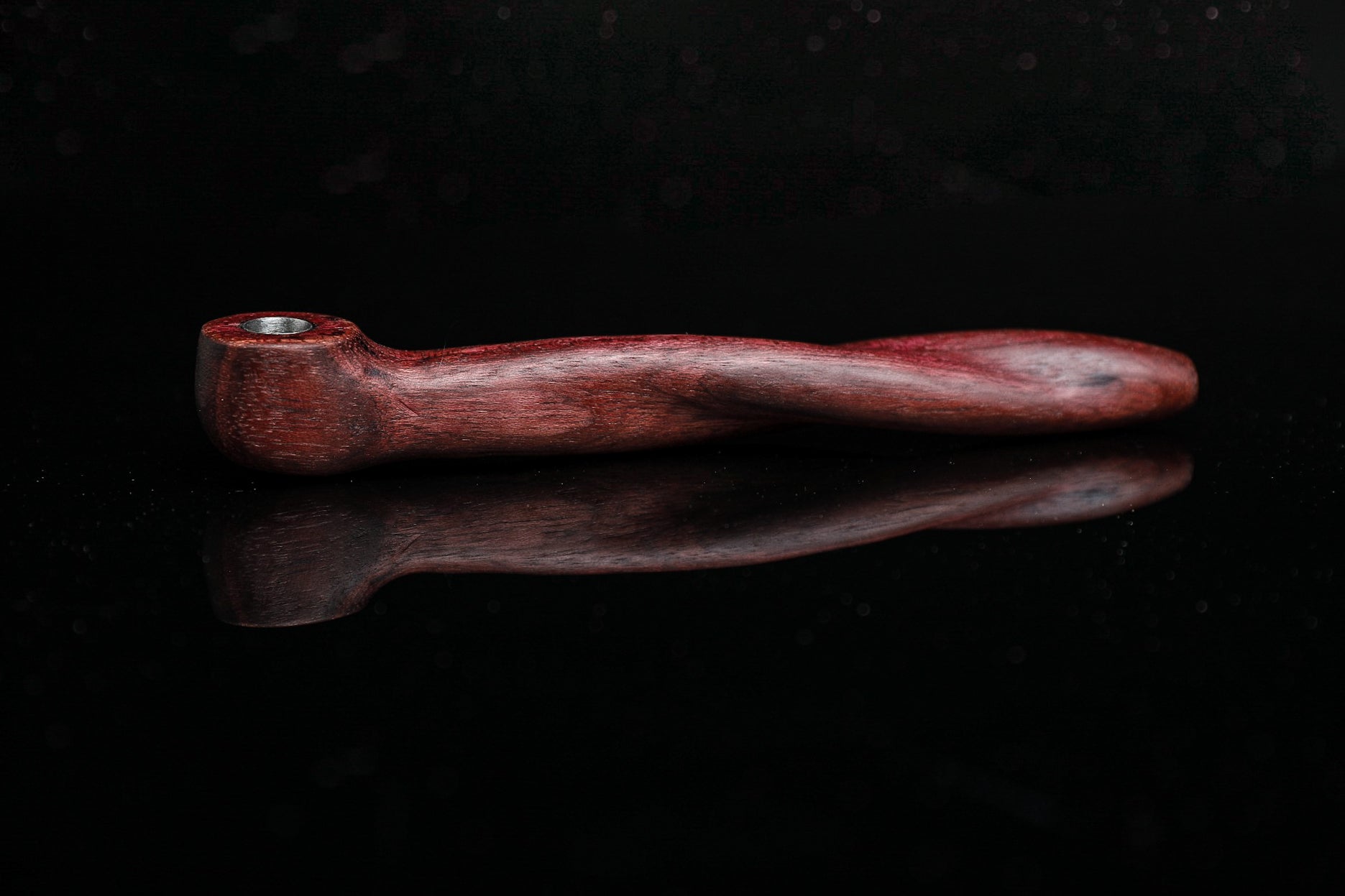 Double Helix Right Angle Stem - Purpleheart Wood – Camouflet